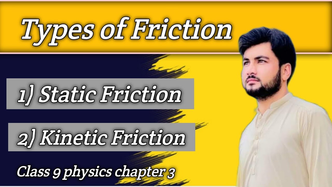 Types of Friction || Static Friction and Kinetic Friction || Class 9 ...