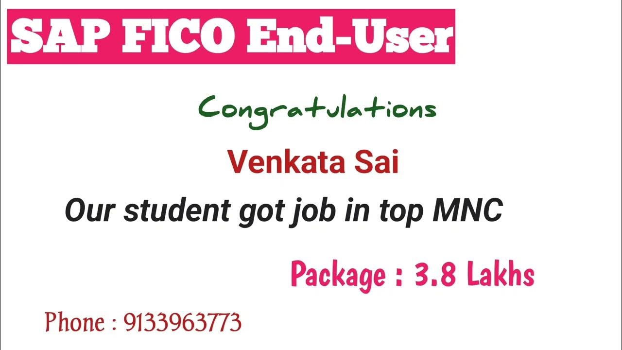 Congratulations Venkata Sai - YouTube