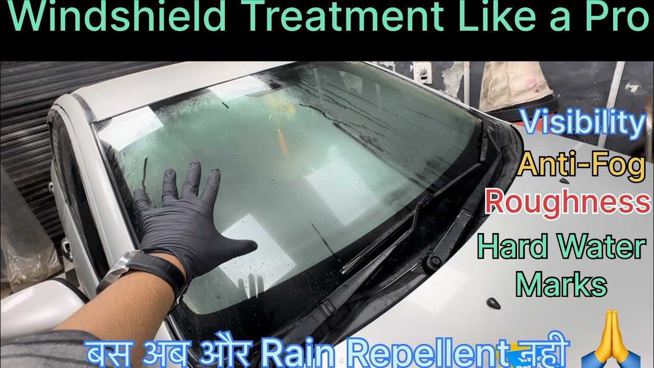 Windshield Treatment At Home || How to Clean Car Windshield and Glass ...