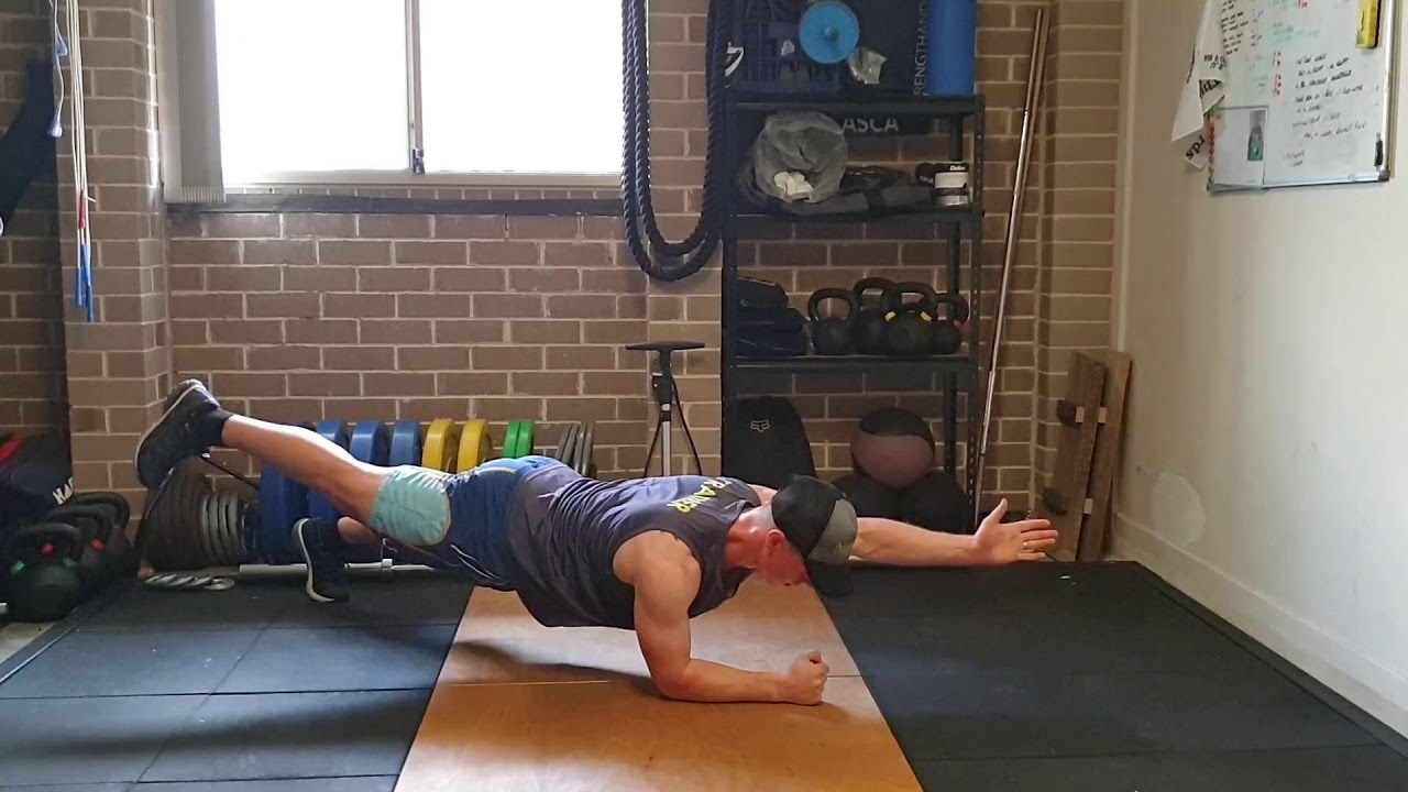Plank,Arm Leg Reach - YouTube
