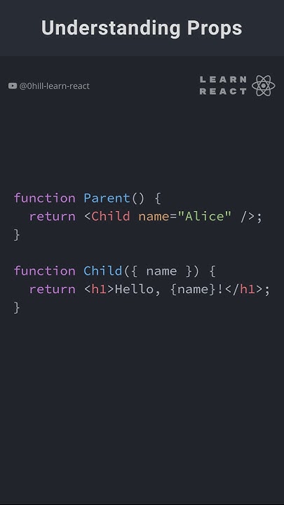 Understanding Component Props In Reactjs Coding Reactfrontend Programming Youtube 
