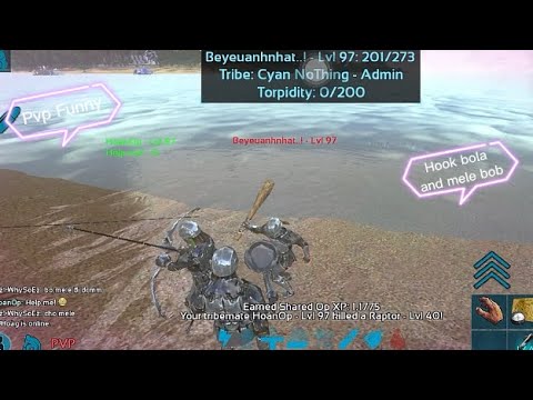 Ark mobile / Tek Shield+hook+bola+pan to win. - YouTube