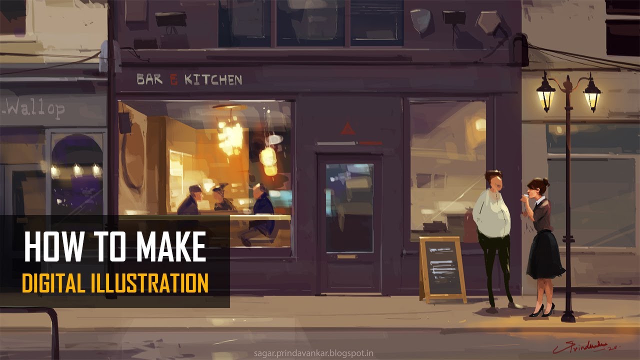 Digital Art | Process of Illustration - YouTube