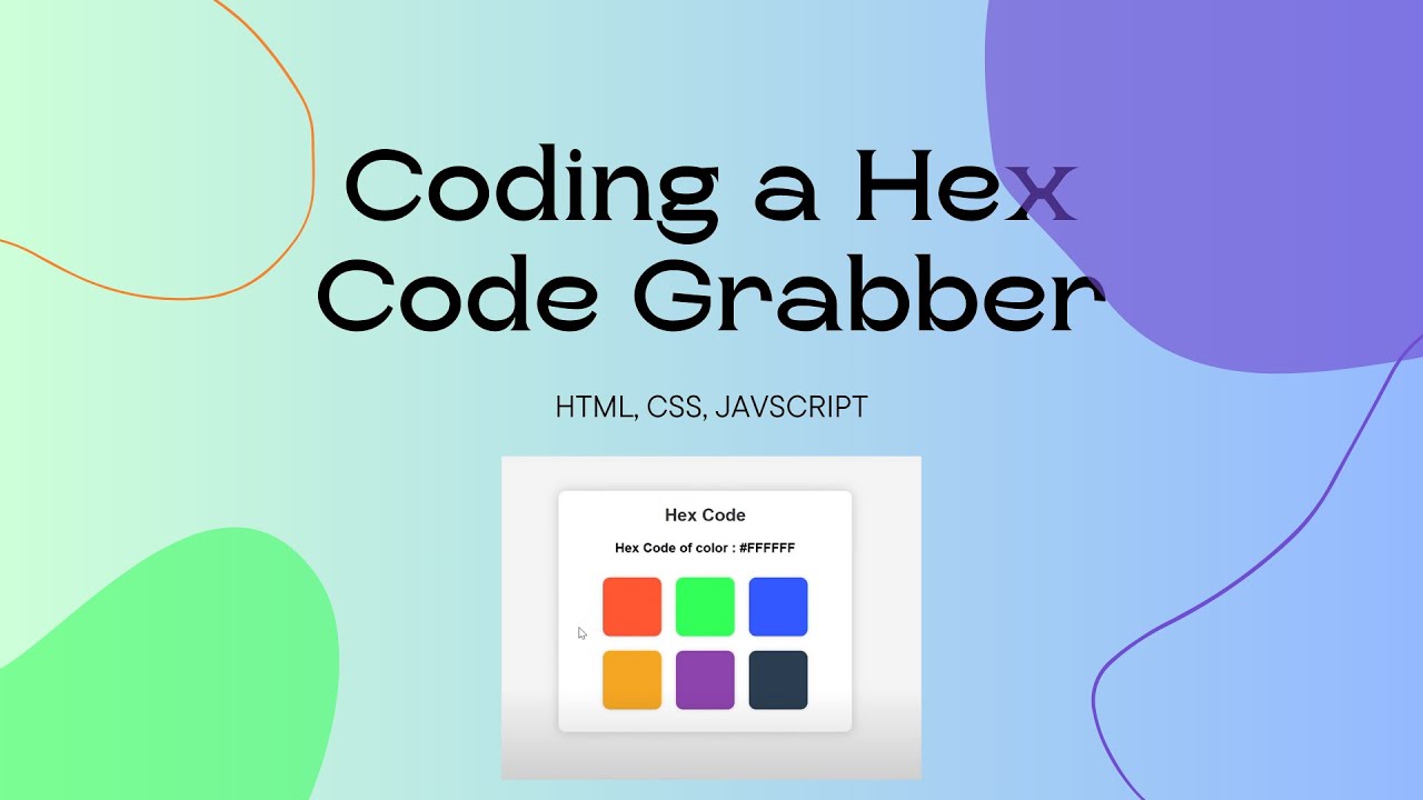How to see the HEX Code of a color with coding a program? - YouTube