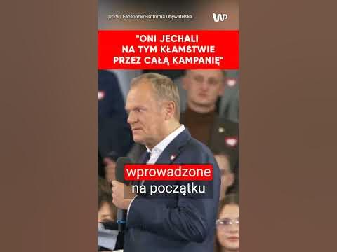"Tusk wróci, to zabierze 500+". Tusk: Oni jechali na tym kłamstwie przez całą kampanię - YouTube