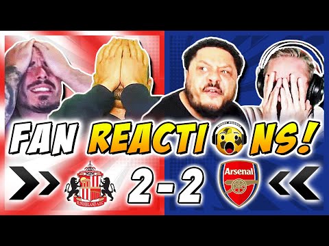 Arsenal Fans MELTDOWN 🤬 Reactions to Sunderland 2-2 Arsenal | Premier League Fan Reactions