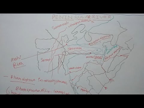 peninsular river system of india geography - YouTube