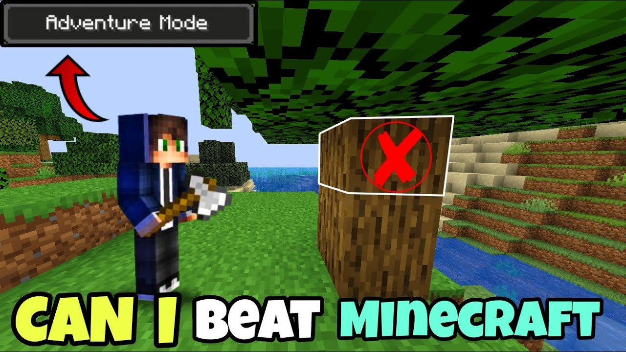 Can I Beat Minecraft In Adventure Mode! - YouTube