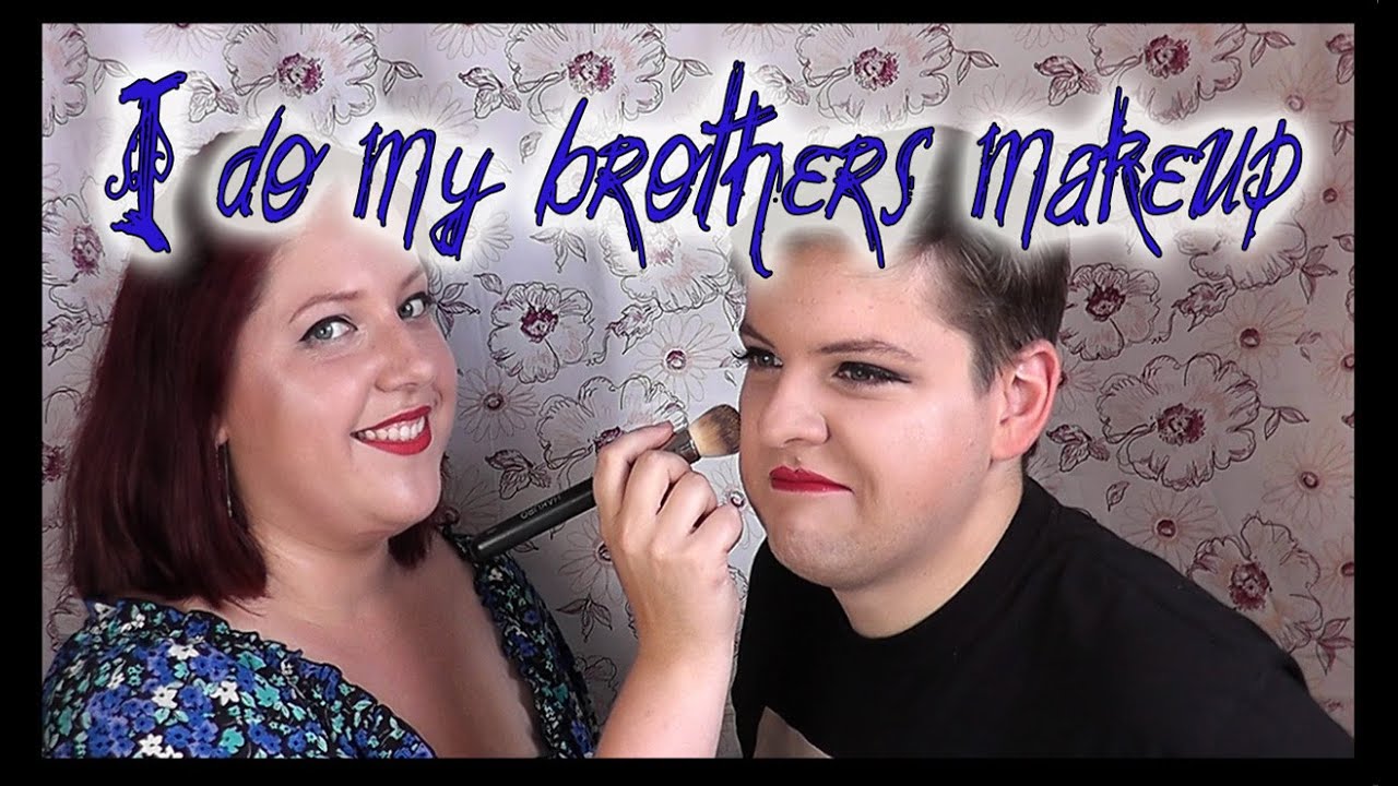 I do my brother's makeup - YouTube