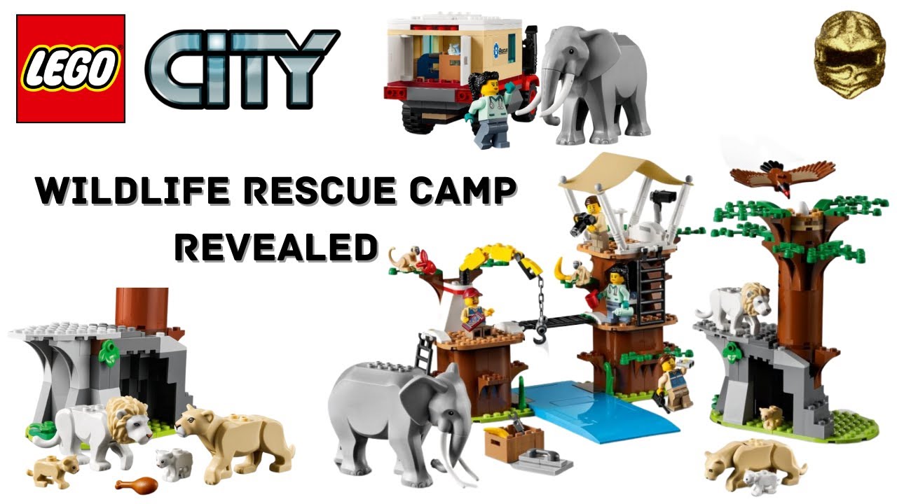 LEGO City Wildlife Rescue Camp Revealed: SO MANY New Animals!!! - YouTube