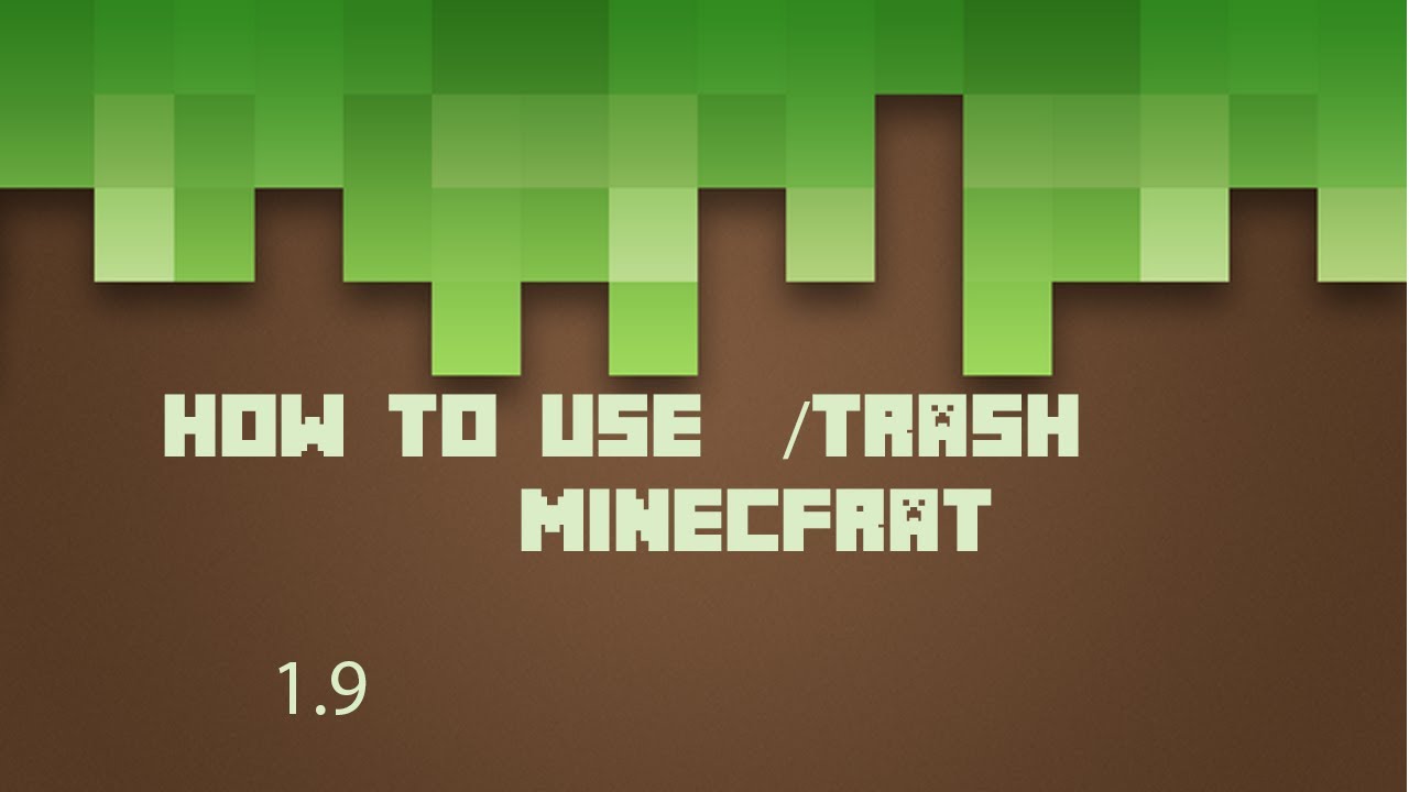 Minecraft: how to use /trash (plugin tutorial) - YouTube