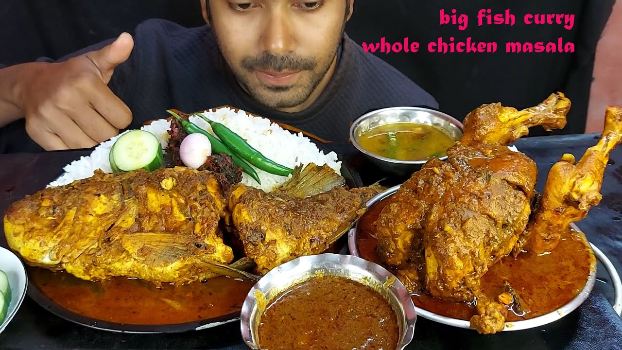 big river fish masala curry whole butter chicken masala spicy gravy ...