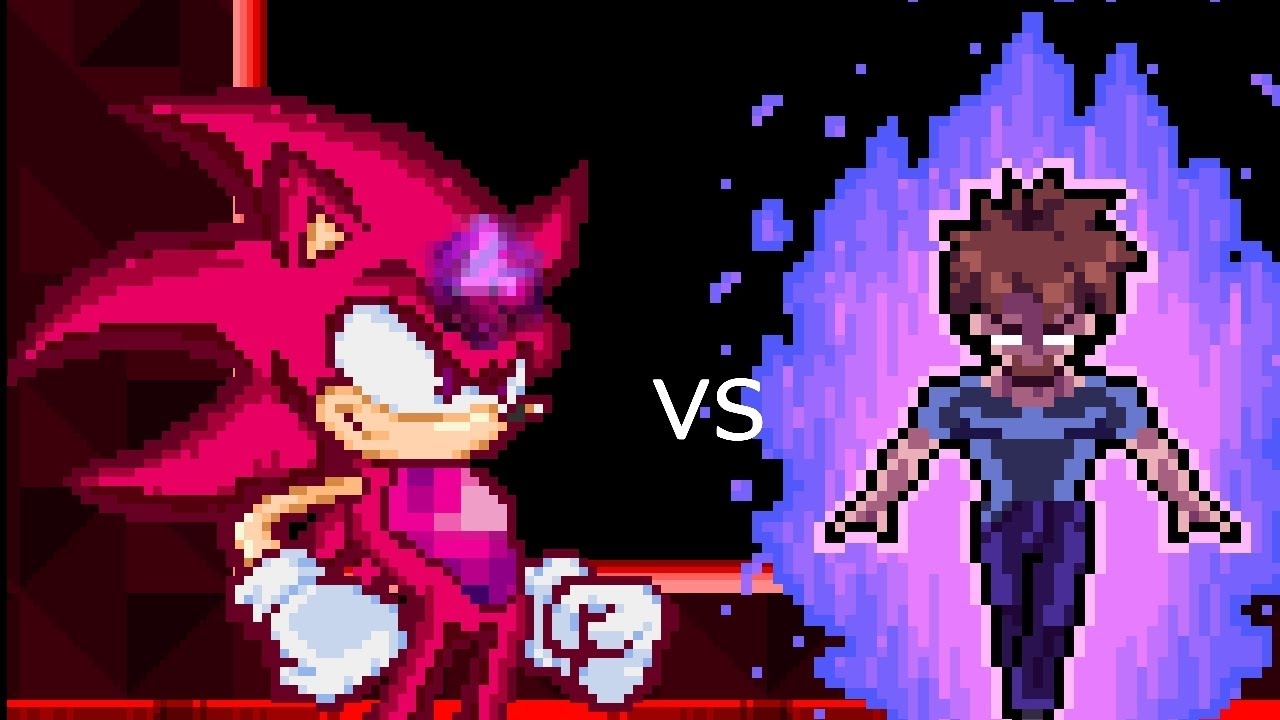phantom sonic vs Herobrine (stick nodes) (sprite animation) - YouTube
