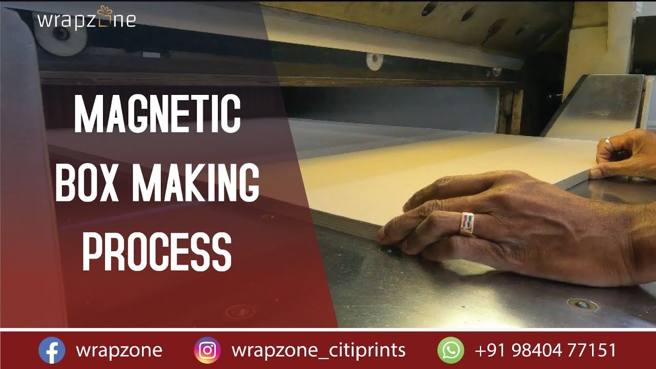 Magnetic Readymade box making process - YouTube