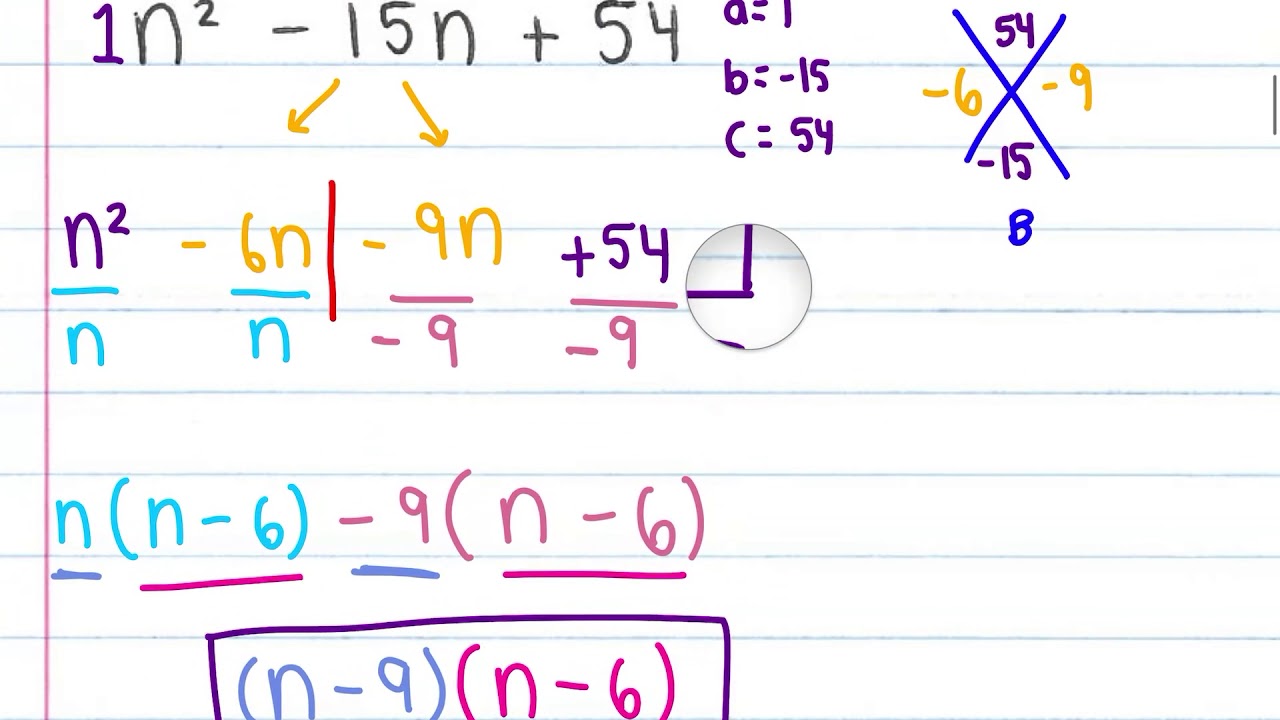 Factoring a = 1 (with GCF) AB - YouTube