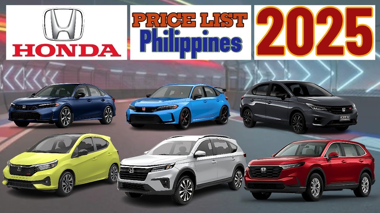 Honda Cars Price List in Philippines 2025 - YouTube