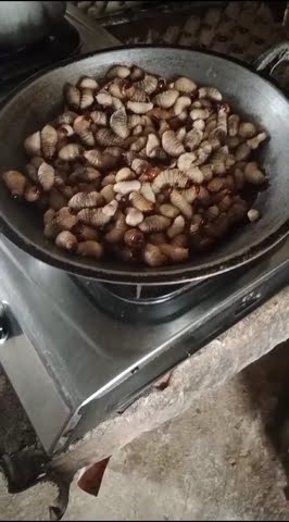 Digoreng Dulu Ulat Sagunya||Ada Yang Doyan??? - YouTube