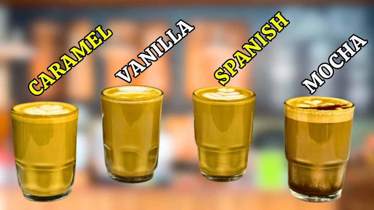 Top 4 Barista Coffee Drinks (FLAVORED) for Beginners - YouTube