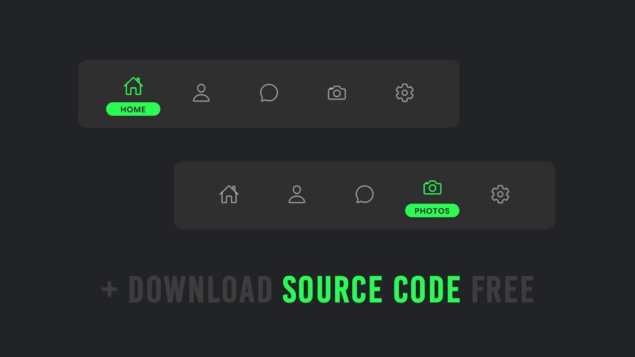 Tab Navigation Menu Using Css And Javascript Download Source Code Youtube 5216