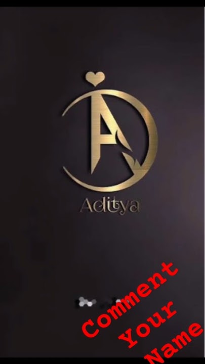 Aditya name logo comment your name 📛 #drawing #art #nameart #logo - YouTube