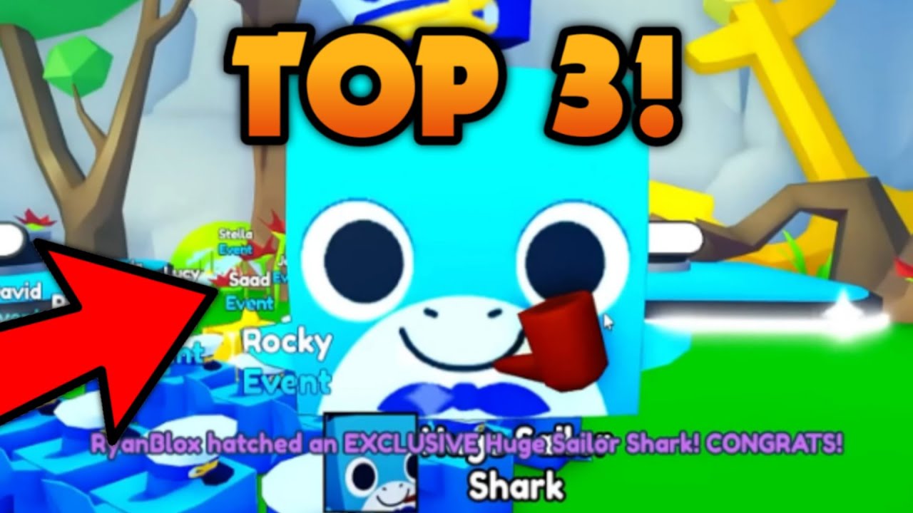 Top 3 YouTubers Hatching HUGE SAILOR SHARK! ⛵🦈 | Pet Simulator X Roblox ...