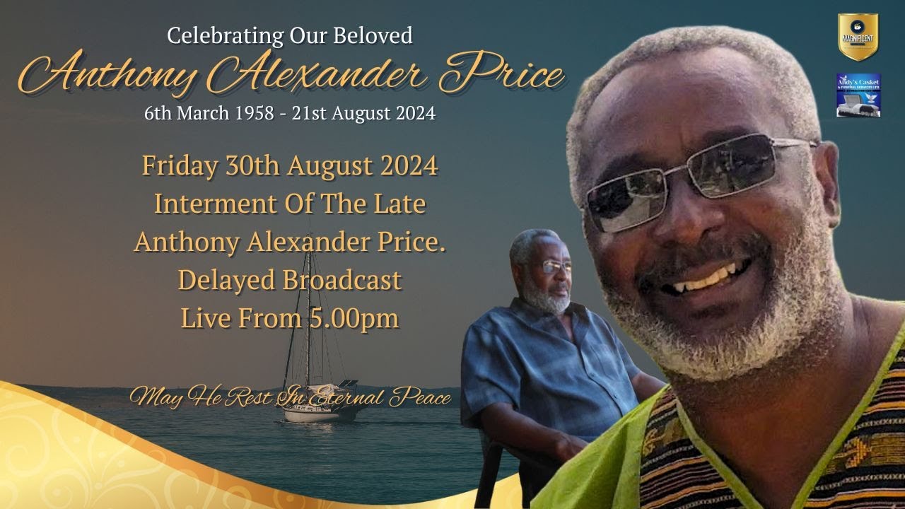 Anthony Alexander Price - Interment (Delayed Broadcast) - YouTube