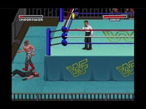 WWF Super WrestleMania For SNES Undertaker vs Hawk - YouTube