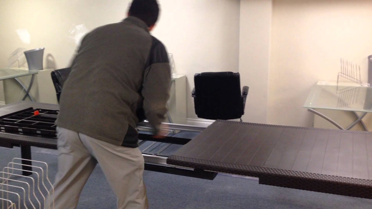 Keter symphony telescopic table - YouTube