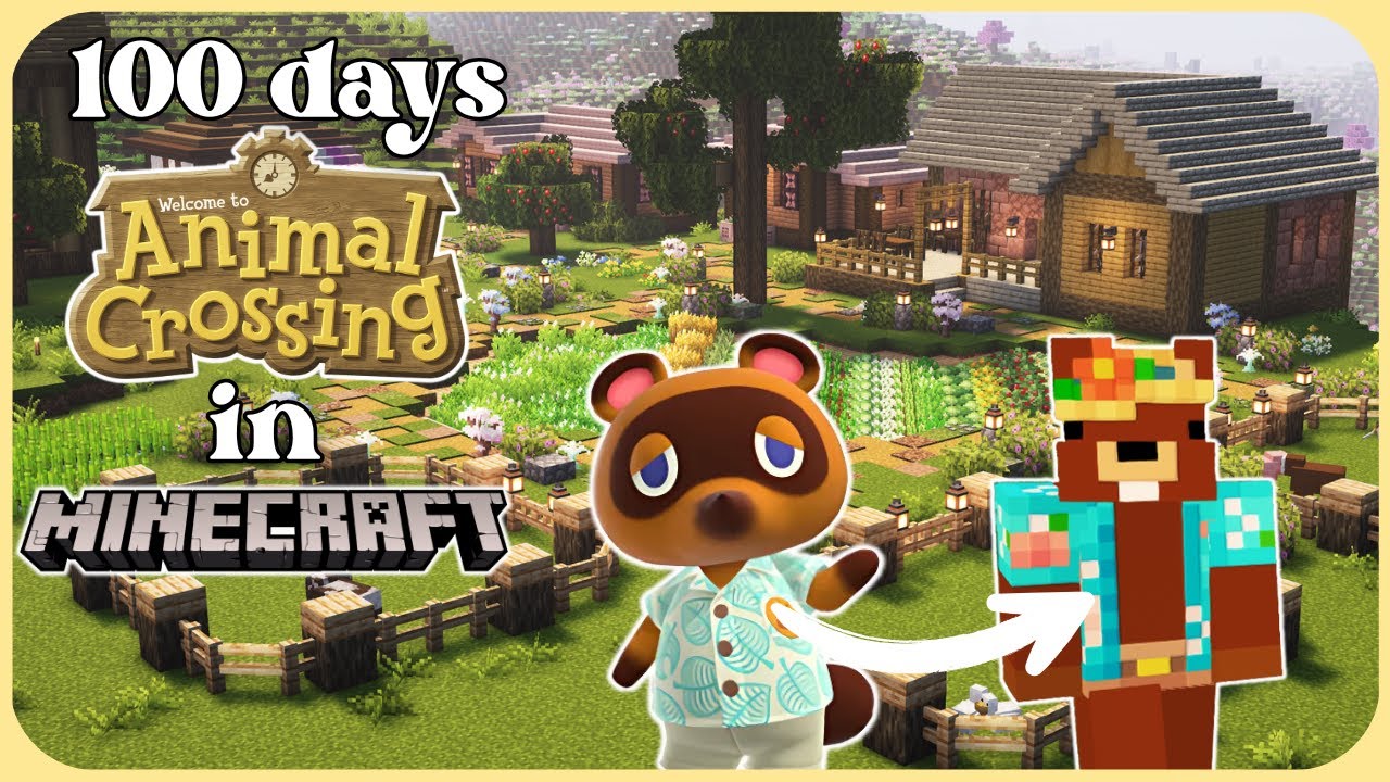 I spent 100 days in Animal Crossing IN MINECRAFT - Farming Crossing 5 ...