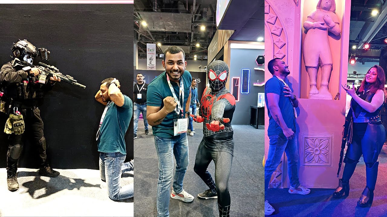 i Meet Some Game Corrector in Delhi Exhibition || Spider Man || COD ...