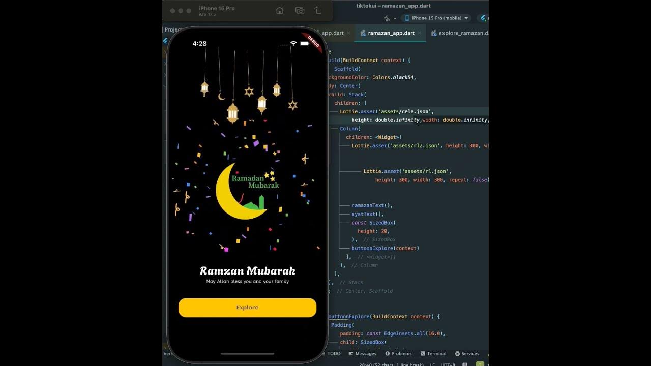 Ramazan ui concept in Flutter #coding #ramadan #flutter #programming #design #foryou - YouTube