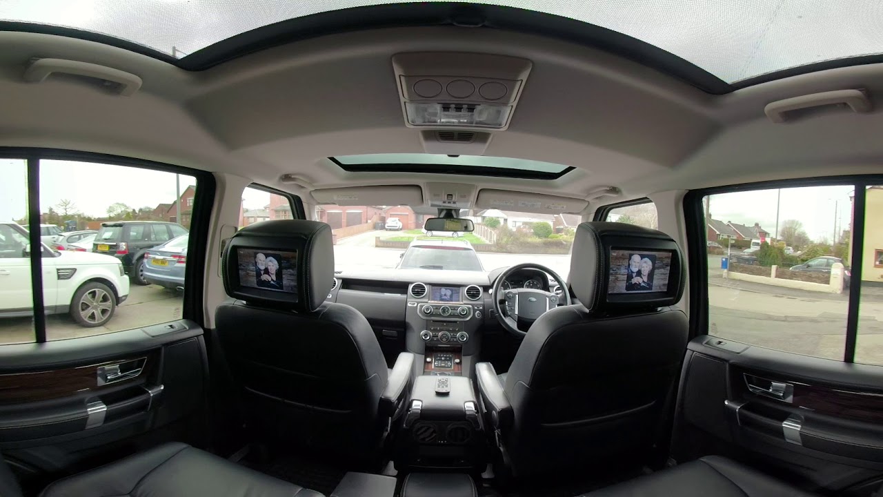 360° All Round Interior Rear Seat View of a Land Rover Discovery 4 3 0 ...