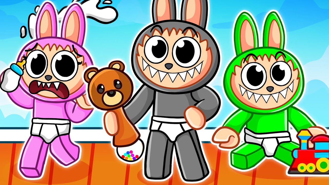 Having a LABUBU BABY FAMILY in Roblox! - YouTube