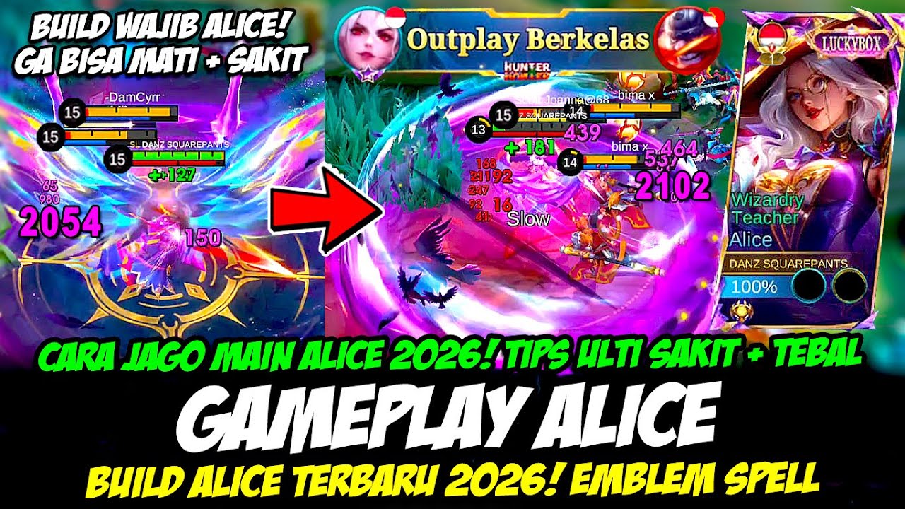 CARA JAGO MAIN ALICE 2026 TIPS ALICE SAKIT + KUAT DI LANE BUILD ALICE ...