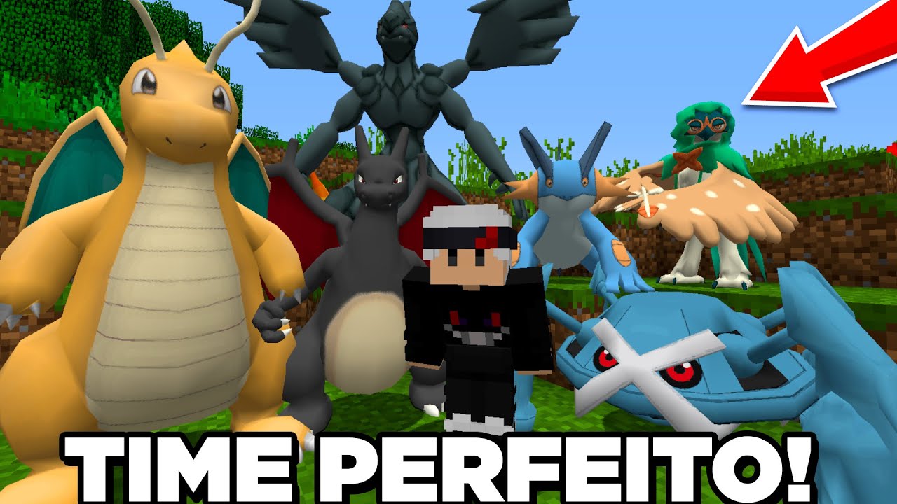EU FIZ O TIME PERFEITO NO PIXELMON!! - YouTube