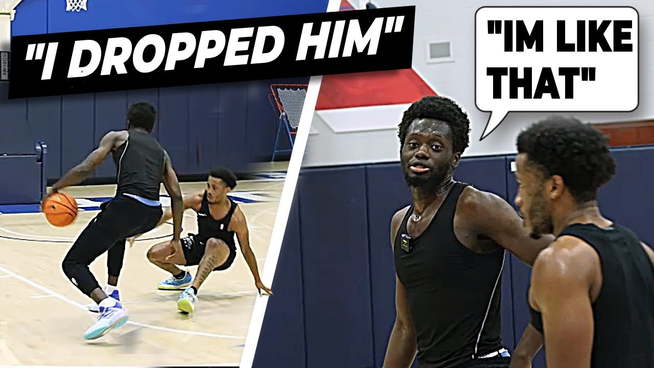 I PLAYED A COLLEGE BASKETBALL PLAYER 😳🔥CRAZY 1V1 "HE FELL" - YouTube
