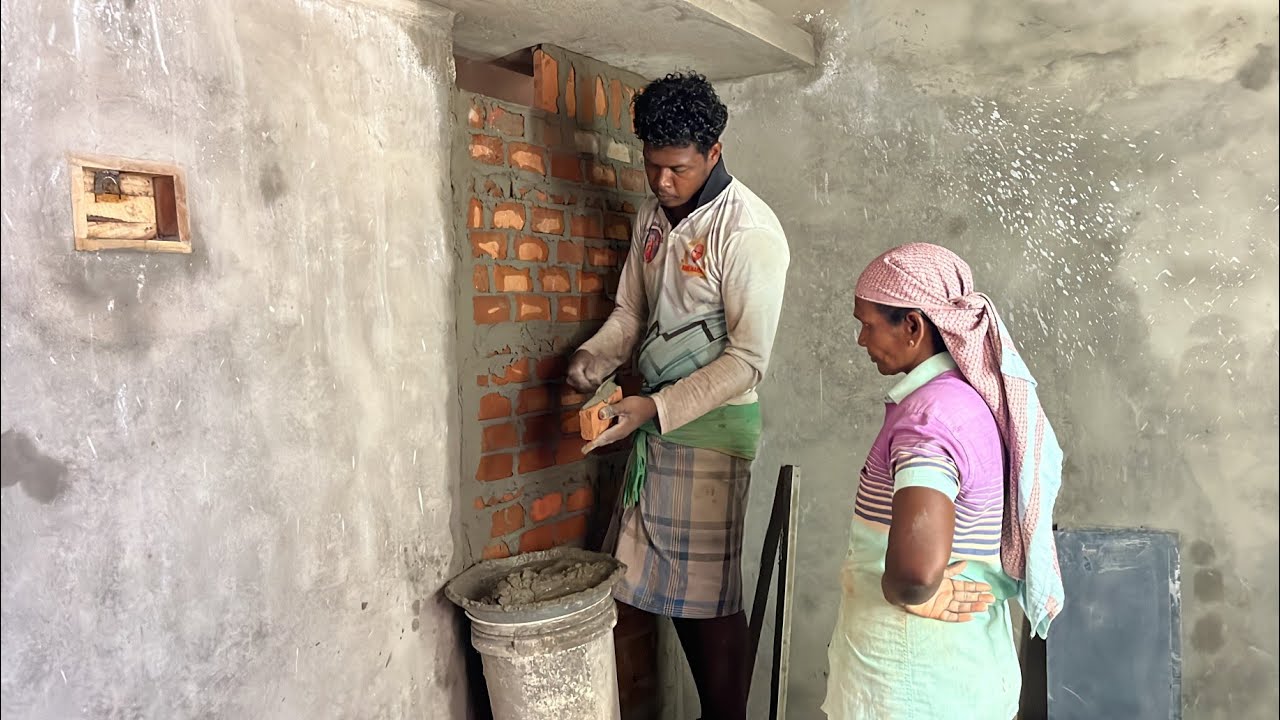 Kadappa Rack Techniques_Parapet Cupboard Installation Work on Living ...