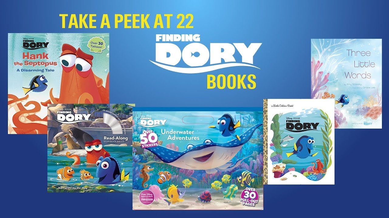 Finding Dory Book Review - Take a Peek at 22 Different Books - YouTube