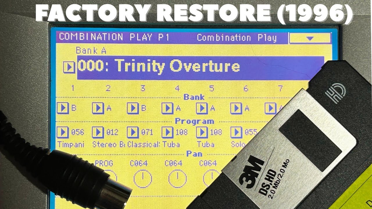 Korg Trinity Factory Restore 💾 Like It’s 1996 (Floppy & SysEx) - YouTube