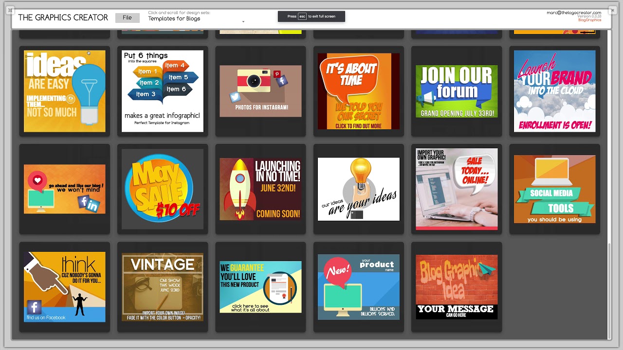The Web Graphics Creator Using the App - YouTube