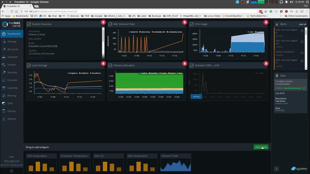 Getting Started With FreeNAS Corral Setting up Drives, Shares, VM s & Docker Containers - YouTube