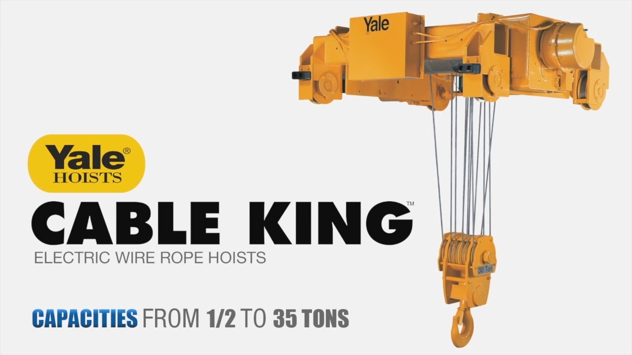Yale Cable King Wire Rope Hoist - YouTube
