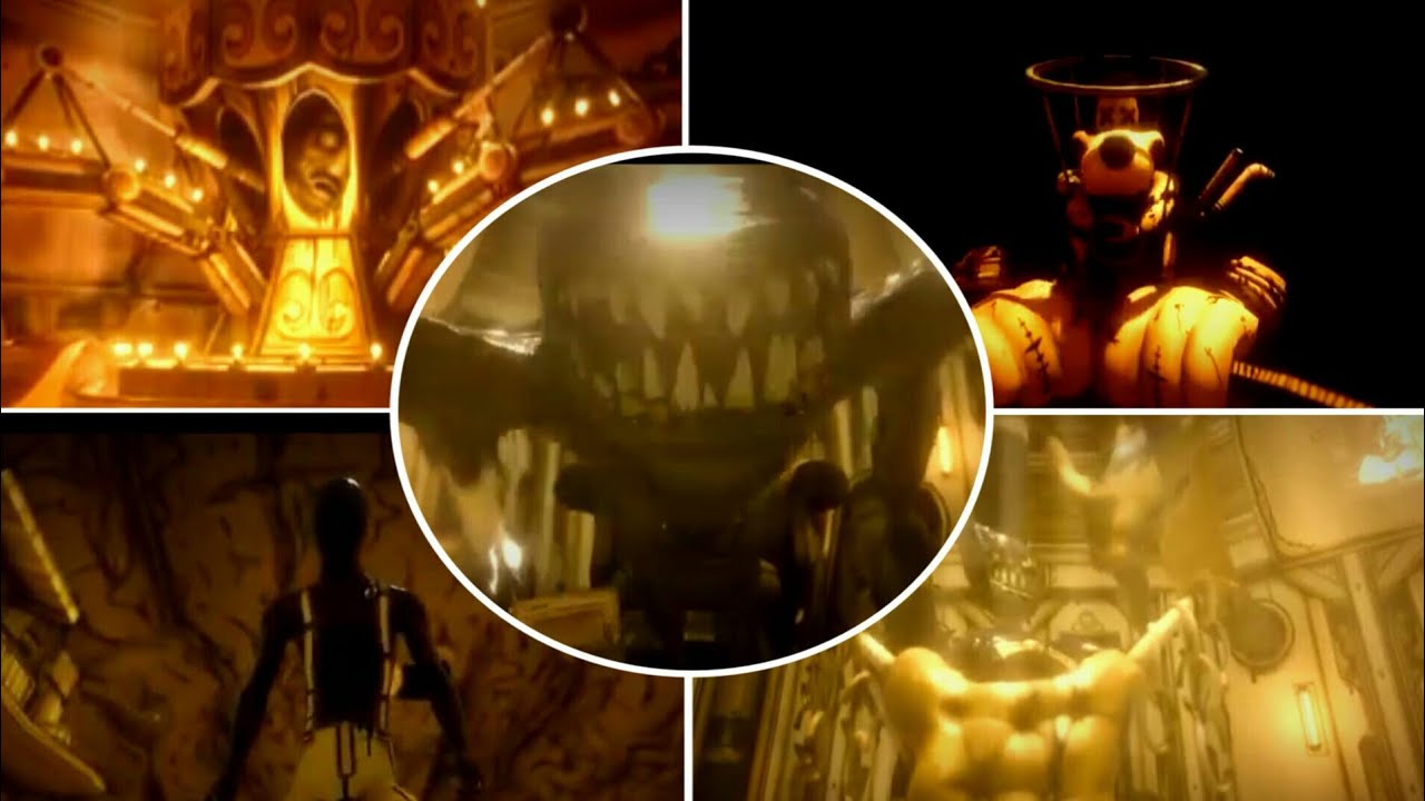 Bendy and the Ink Machine - All Bosses + Ending - YouTube