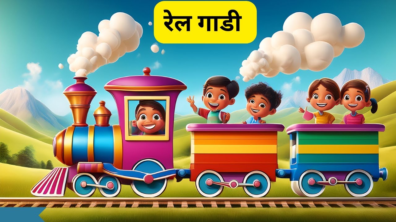 Rail Gaadi Rail Gaadi | रेल गाड़ी रेल गाड़ी | Nursery Rhymes For Kids ...