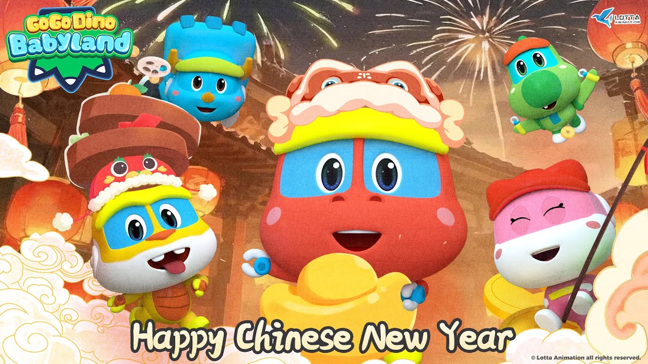 🏮Happy Chinese New Year | Learn with GoGo Dino Babyland | Kids Cartoons ...