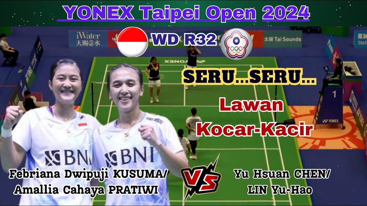 Febriana Dwipuji KUSUMA/PRATIWI (INA) vs Yu Hsuan CHEN/LIN Yu-Hao (TPE ...