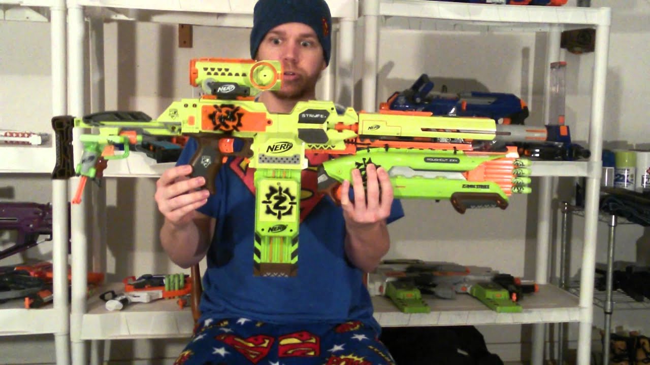Modified Nerf Gun ( Stryfeinator ) - YouTube