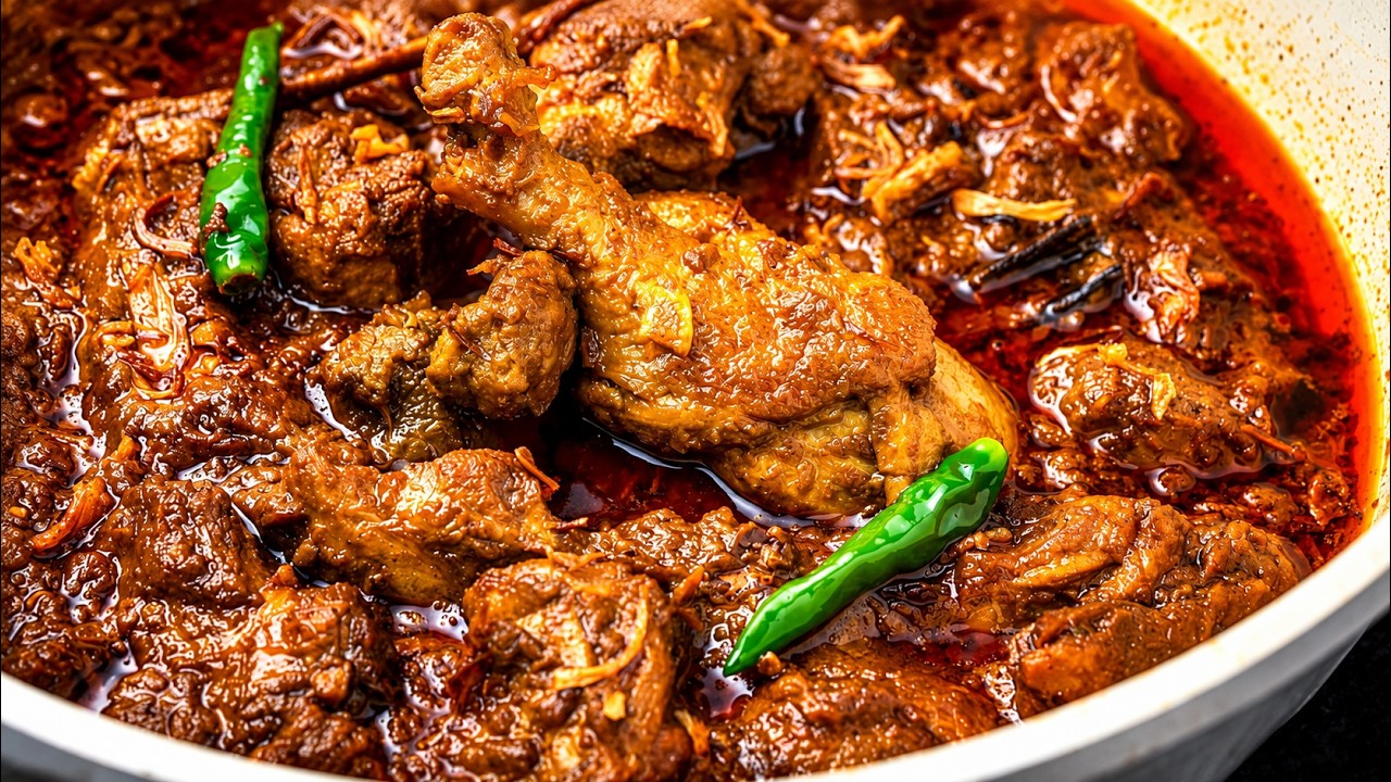 MOUTHWATERING DUCK BHUNA | হাঁসের মাংস ঝাল ভুনা রেসিপি | DUCK CURRY ...