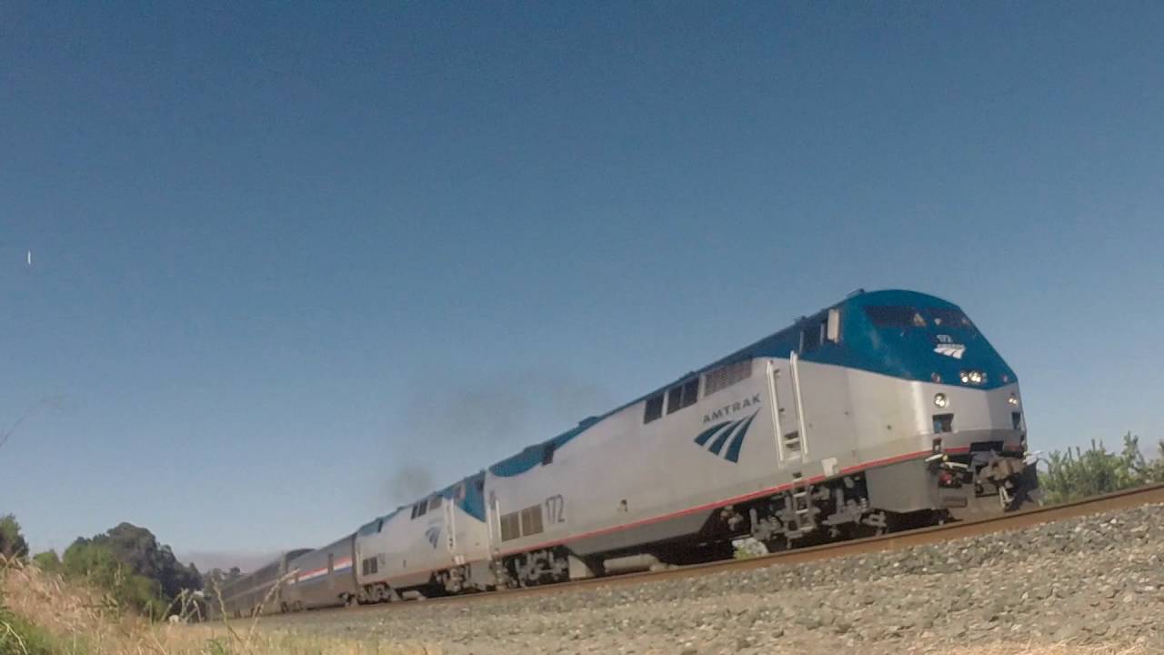 Amtrak Train #6 and Cap Corridor 531 - YouTube