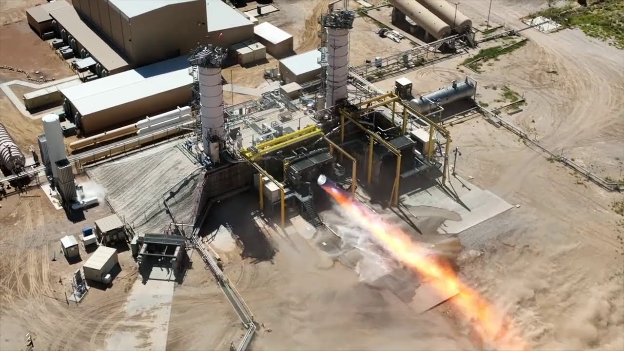 BlueOrigin #BE4 rocket engine for ULA #VulcanRocket - full firing ...